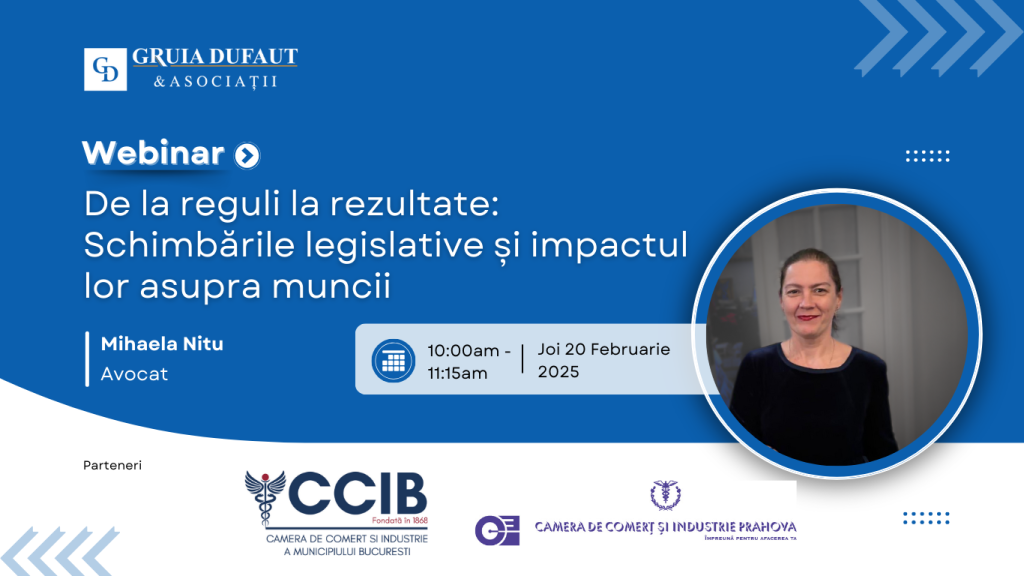 Webinar "De la reguli la rezultate: Schimbările legislative și impactul lor asupra muncii ...